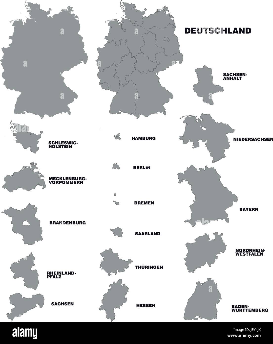 Germany map borders hi-res stock photography and images - Alamy