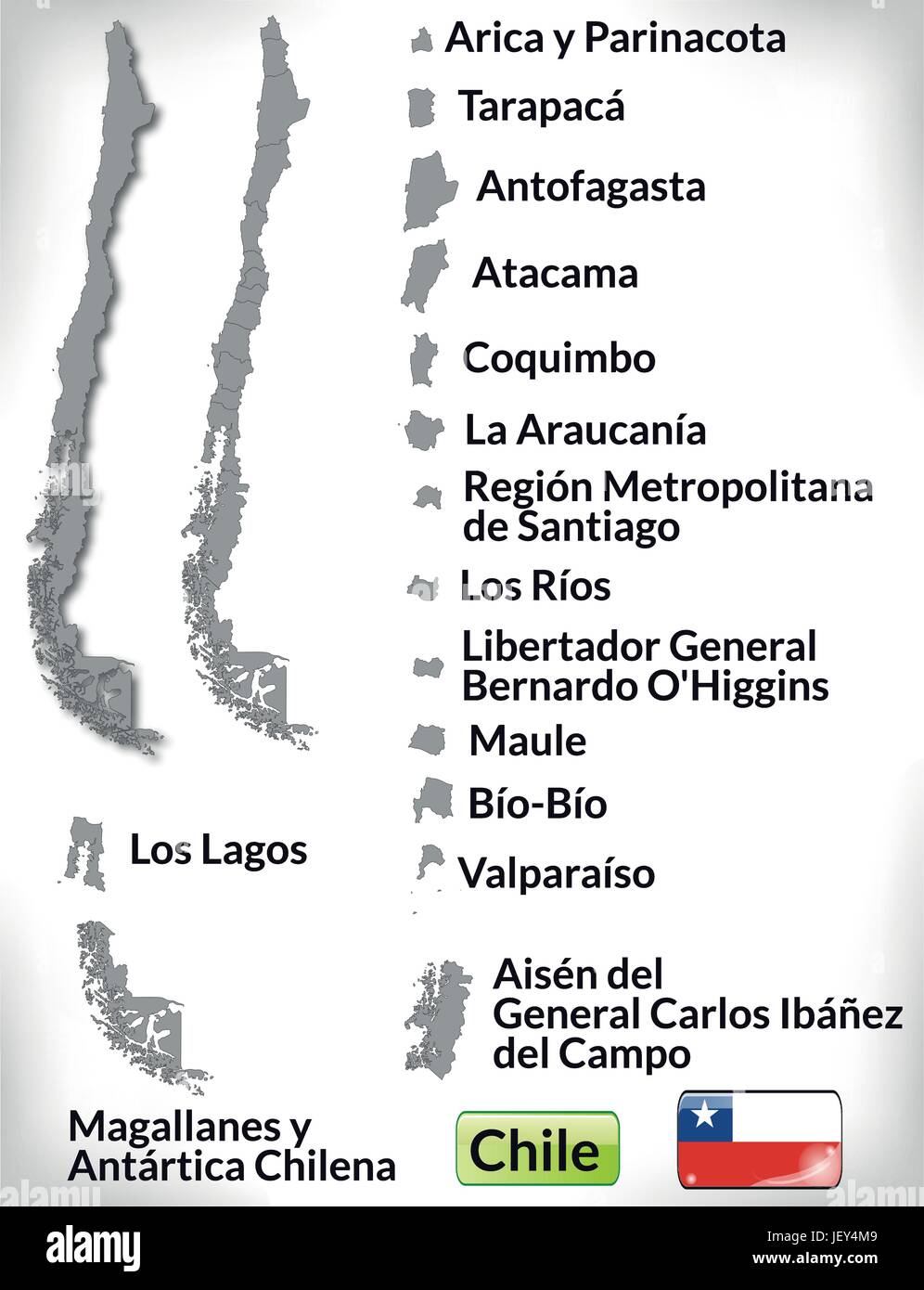 Chilekarte Stock Vector Images - Alamy