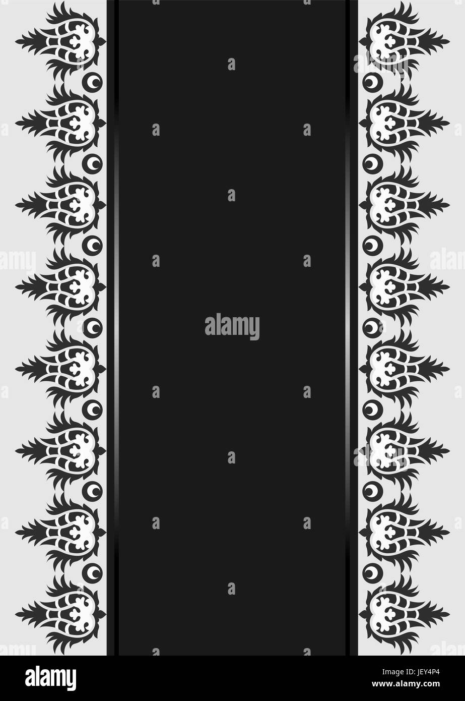 antique, traditional, turkish, pattern, anatolia, floral, border ...