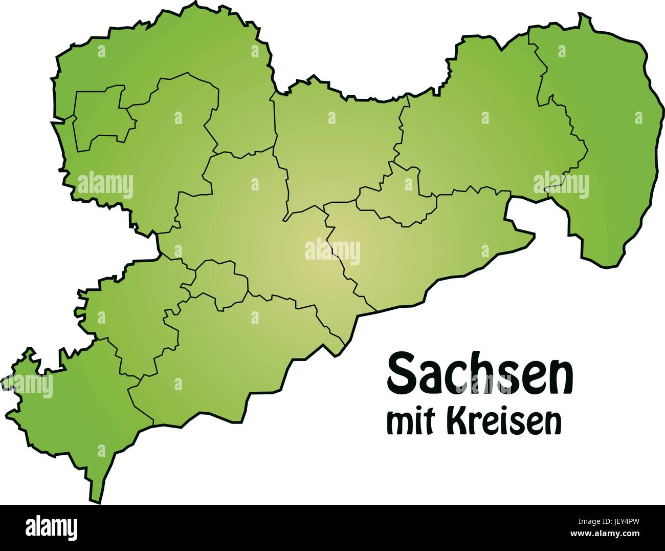 map of saxony with borders in green Stock Vector Image & Art - Alamy