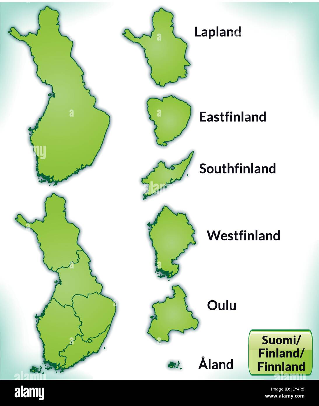 Finland borders map hi-res stock photography and images - Alamy