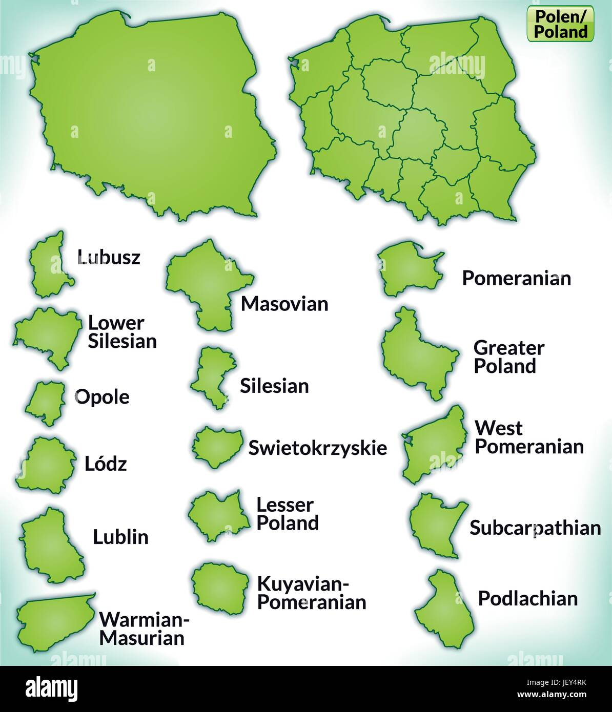 Map of poland hi-res stock photography and images - Alamy