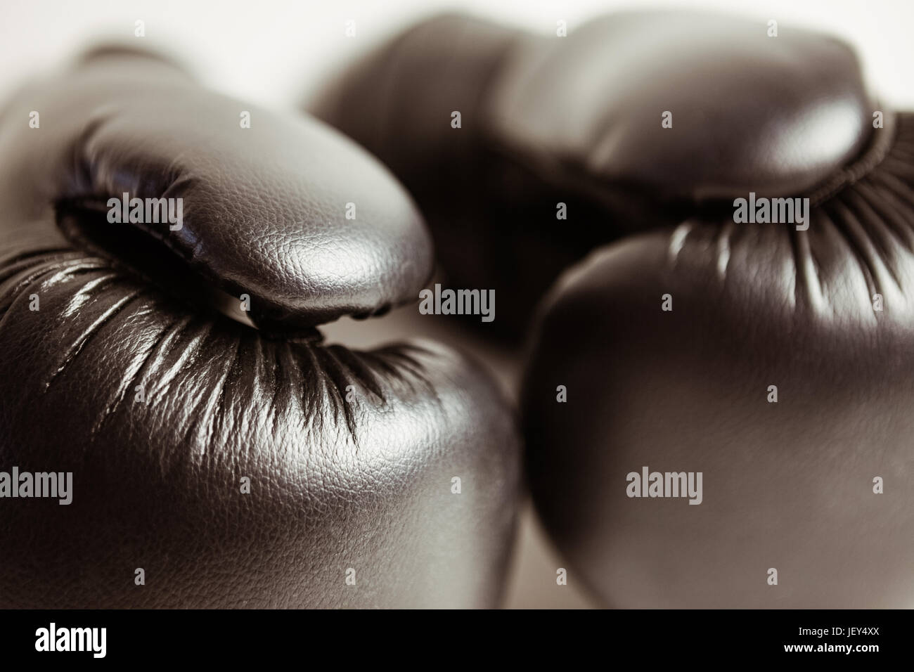 View of boxing gloves Stock Photo - Alamy