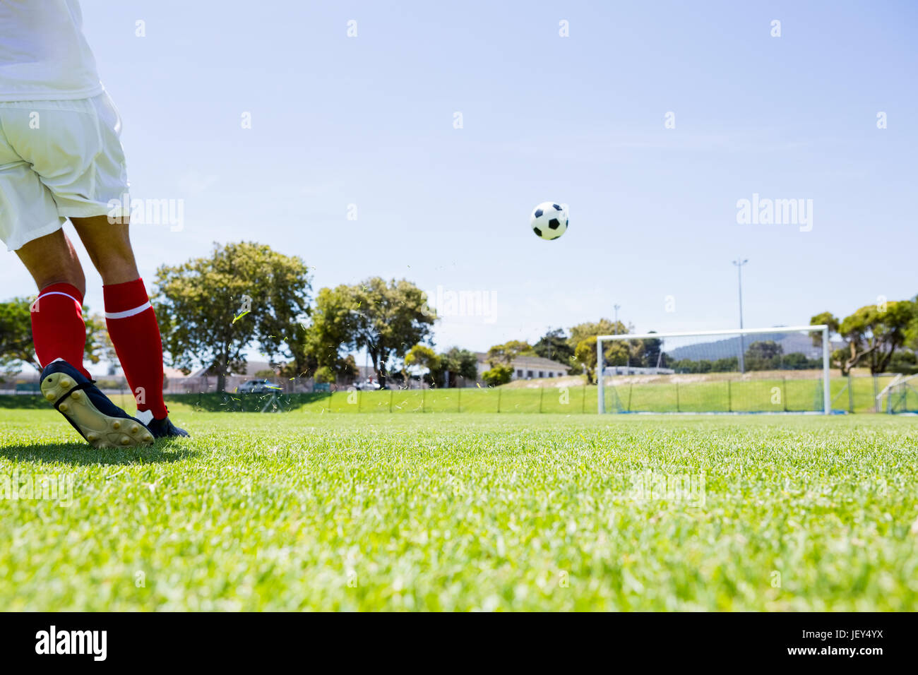 Male athlete practicing football soccer hi-res stock photography and ...