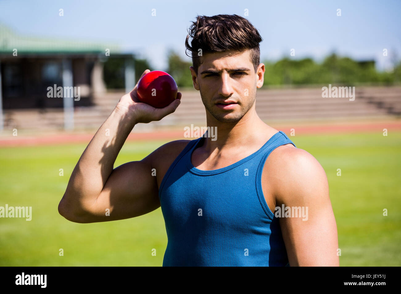 Athlete throw shot put ball hi-res stock photography and images - Alamy