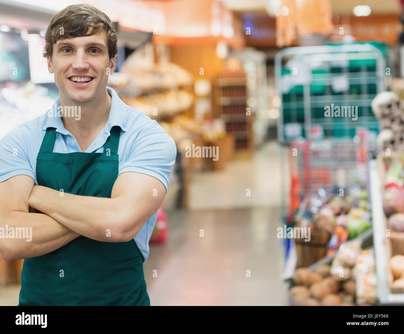 Happy grocer hi-res stock photography and images - Alamy