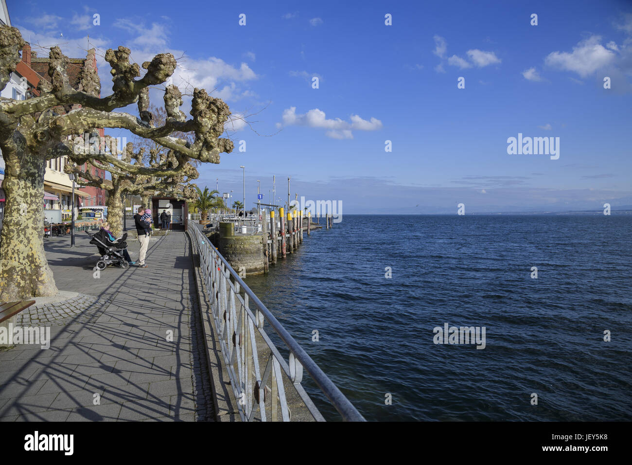 Lake promenade , Lake Constanze Stock Photo - Alamy