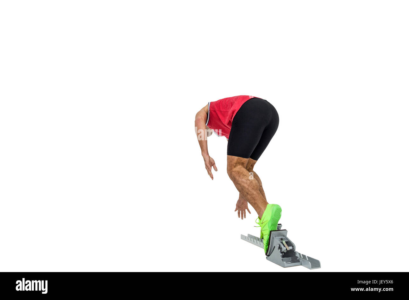 Athletics starting blocks Cut Out Stock Images & Pictures - Alamy