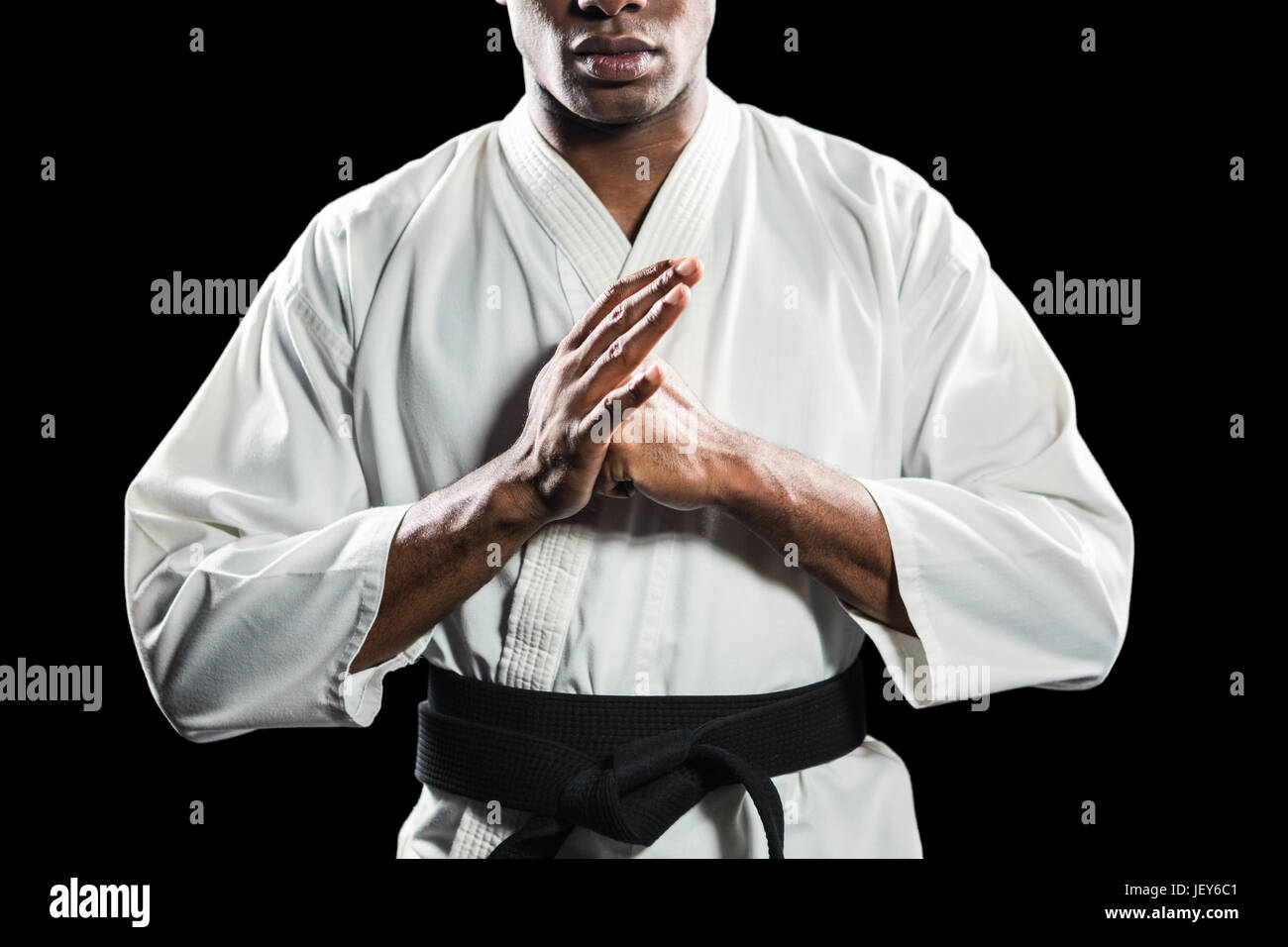 Fighter performing hand salute Stock Photo - Alamy