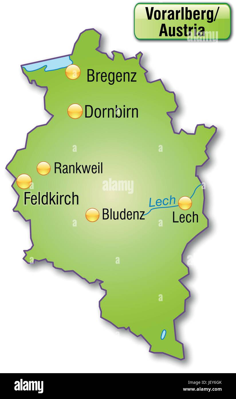Vorarlberg map Stock Vector Images - Alamy