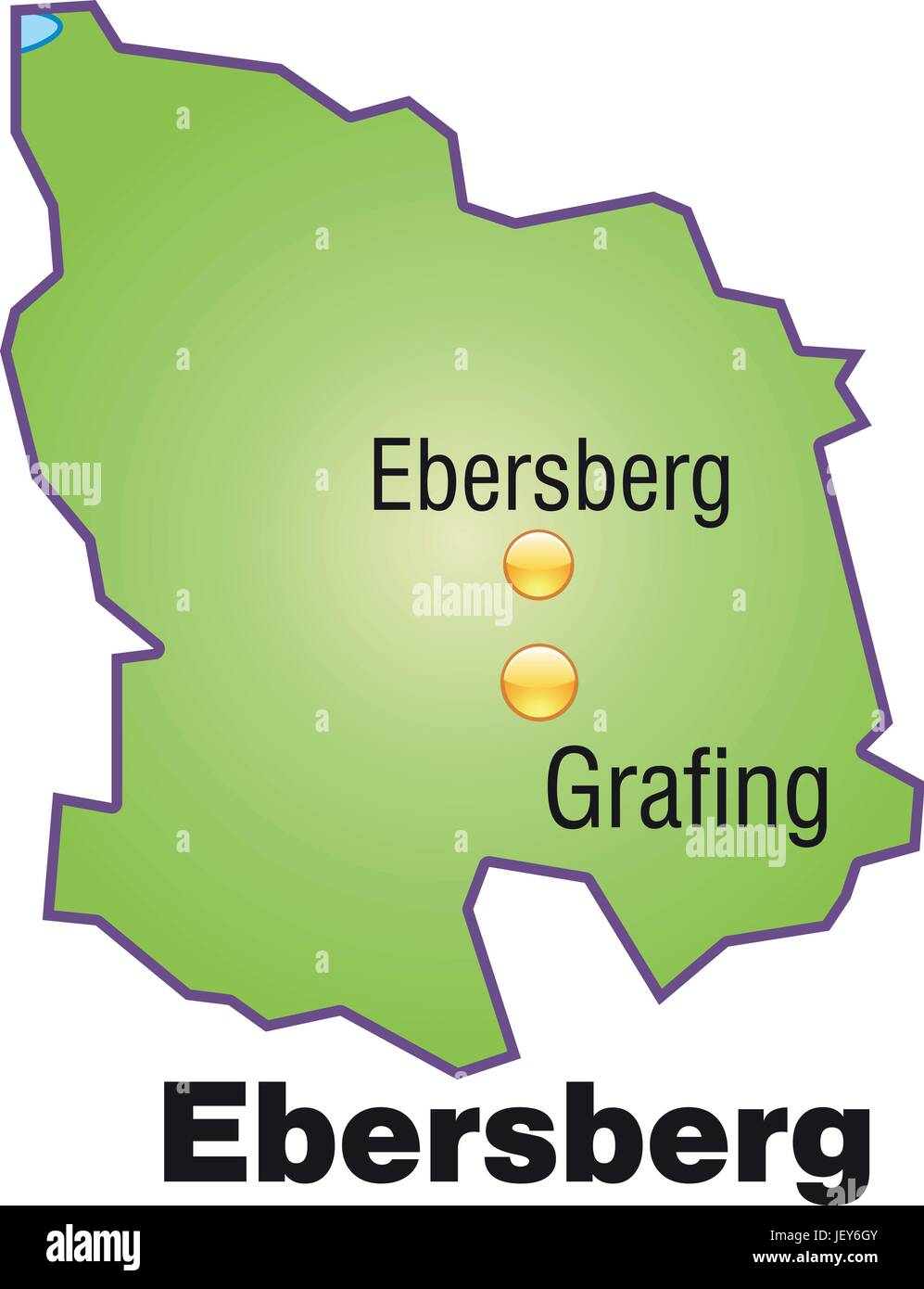 map of ebersberg as an overview map in green Stock Vector Image & Art ...