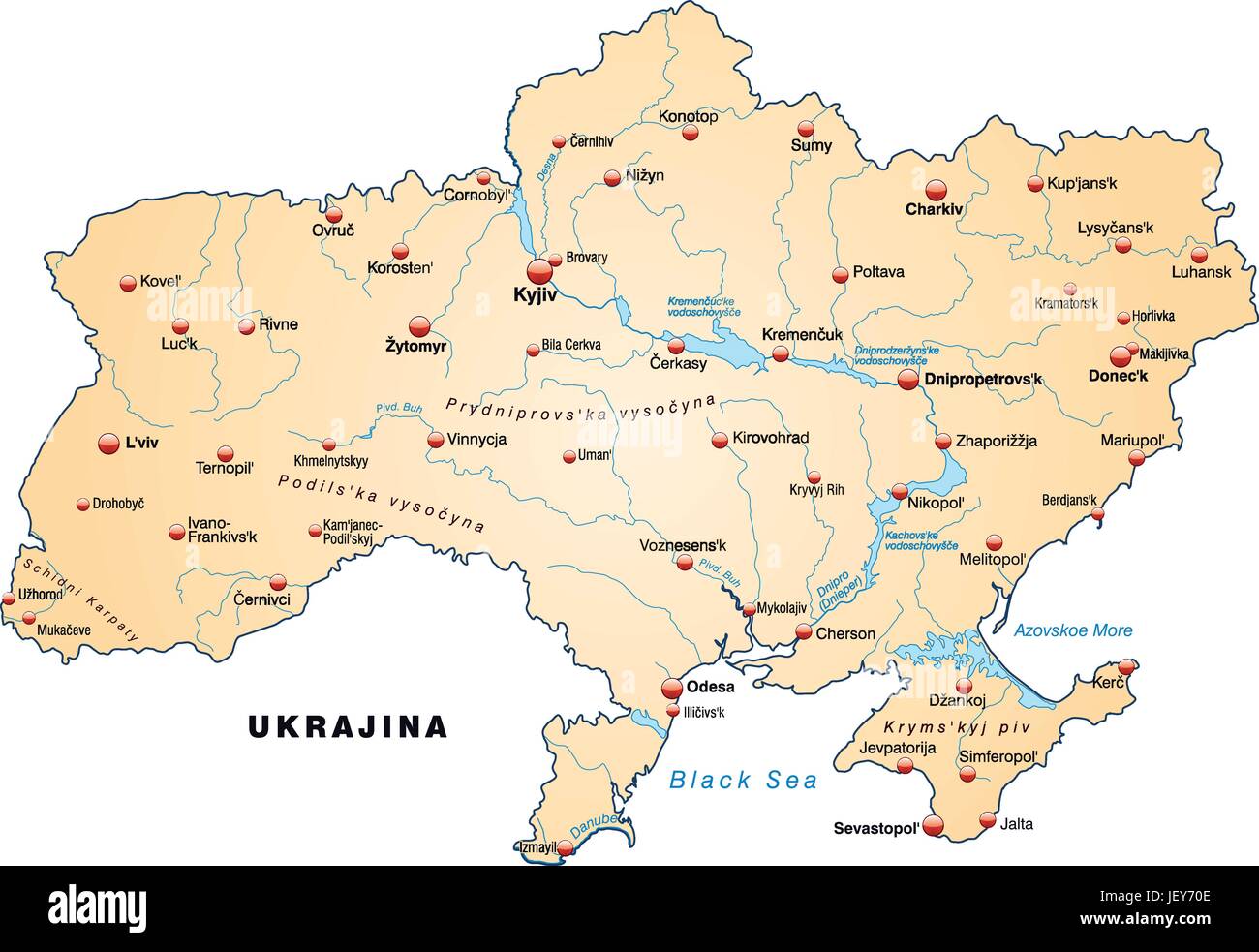 Map of ukraine hi-res stock photography and images - Alamy