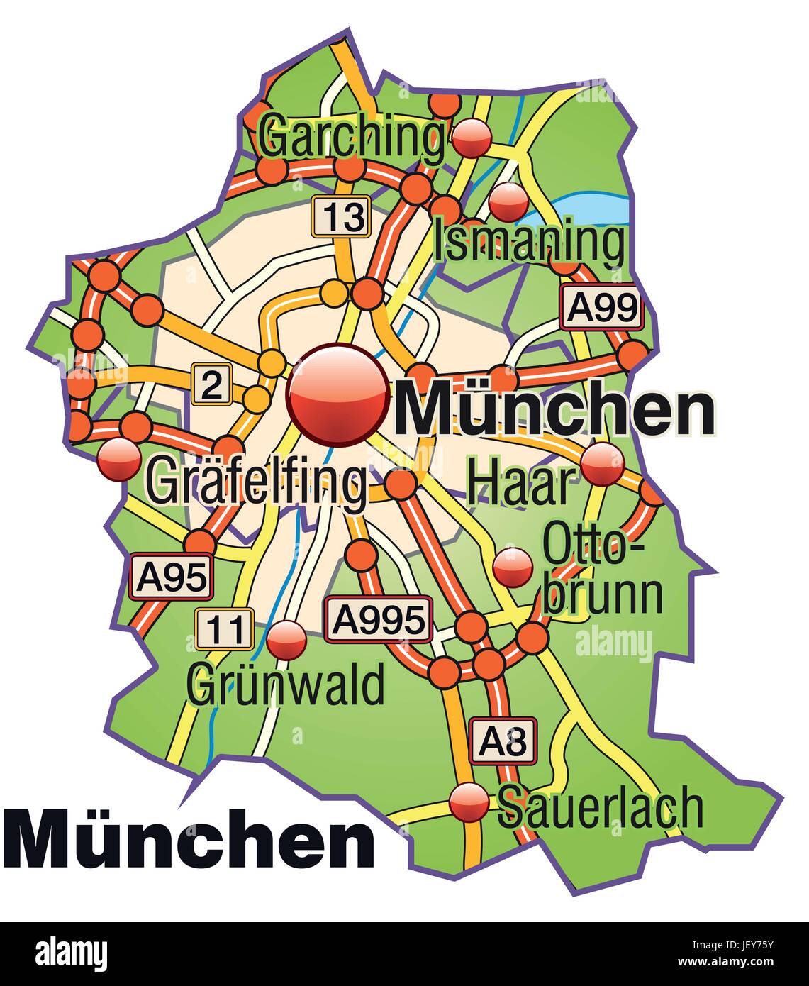 Map Of Munich High Resolution Stock Photography and Images - Alamy