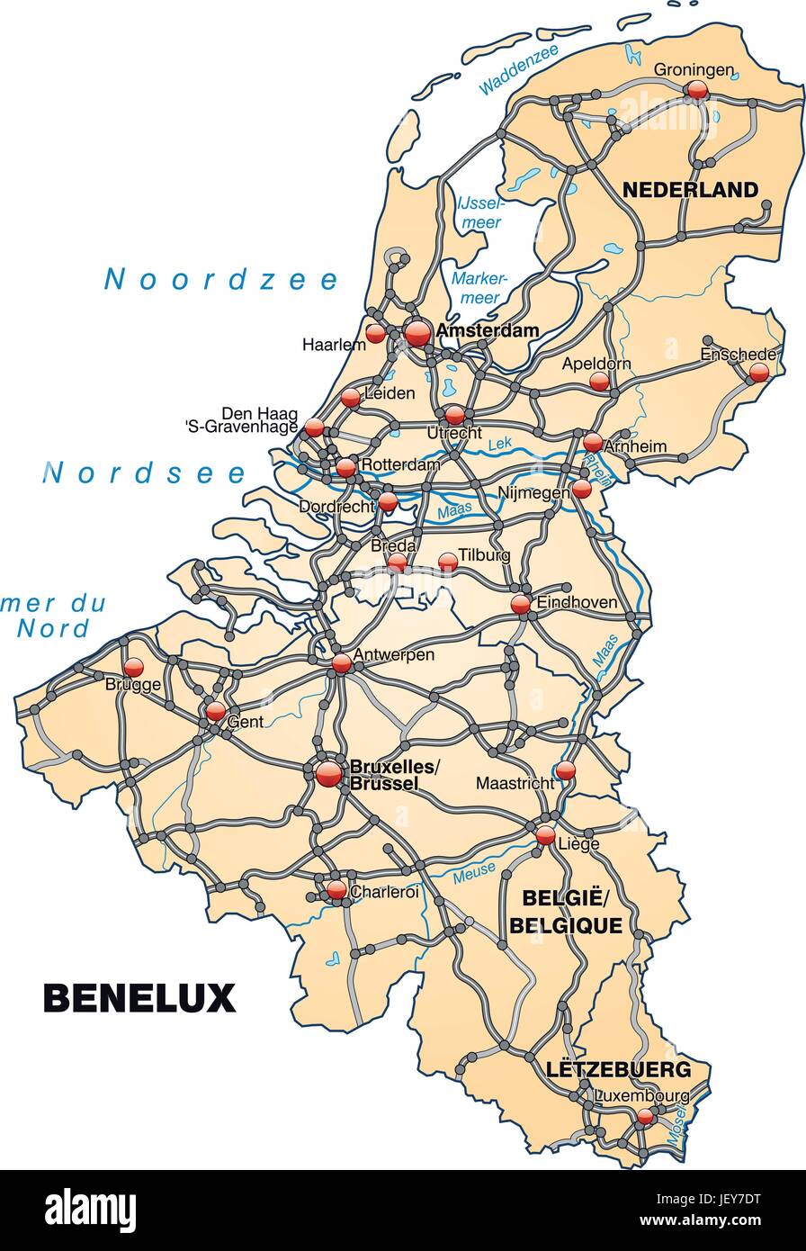 Motorway netherlands Stock Vector Images - Alamy