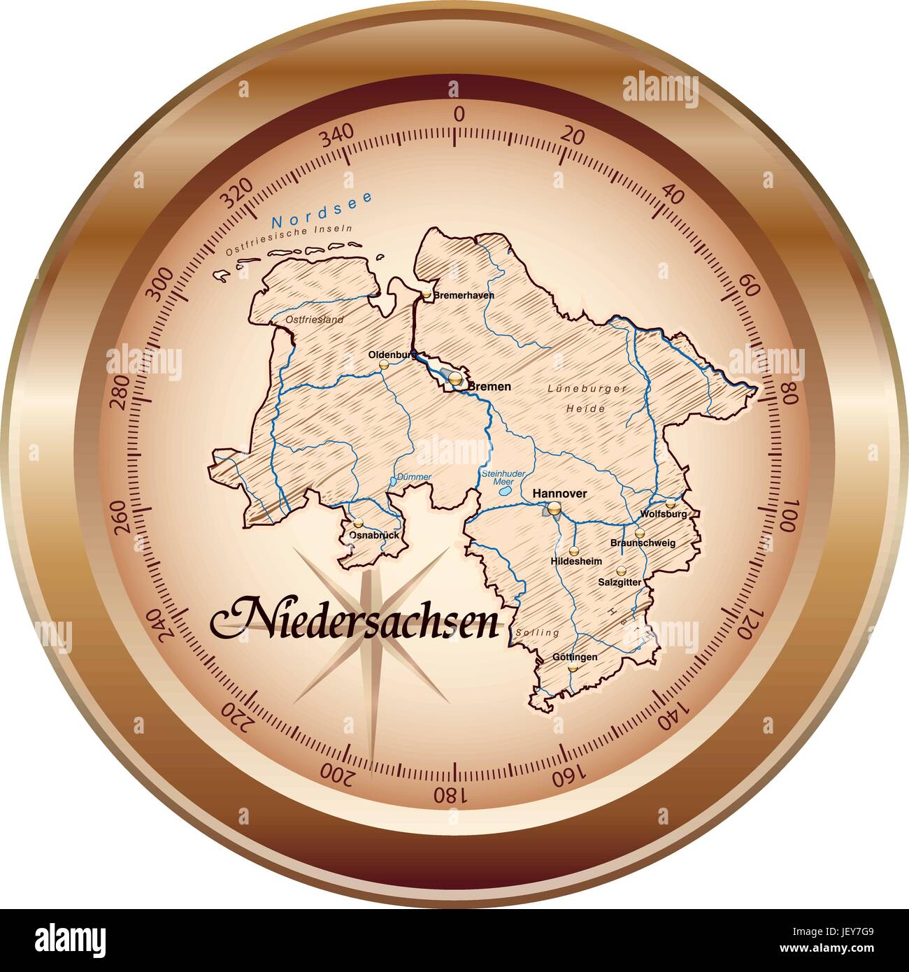 card, atlas, map of the world, map, card, lower saxony, state, atlas ...