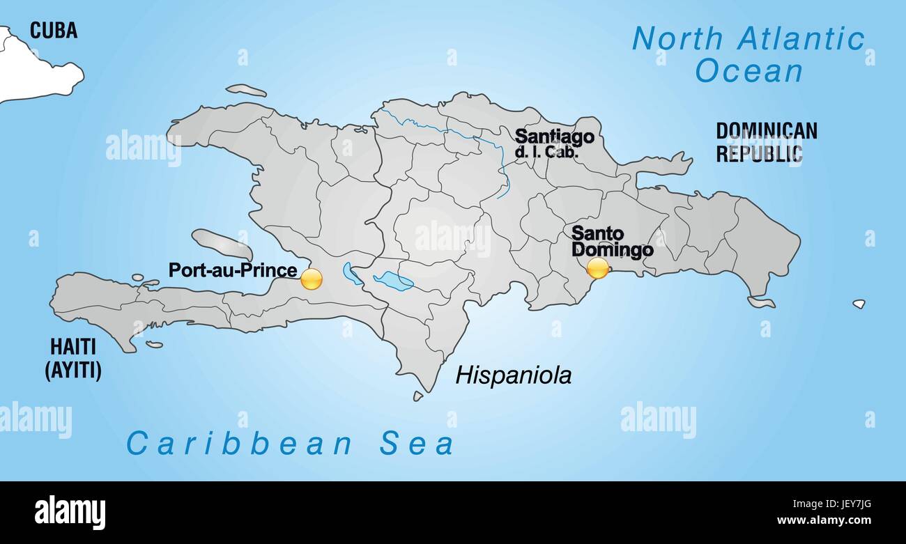 Hispaniola On World Map