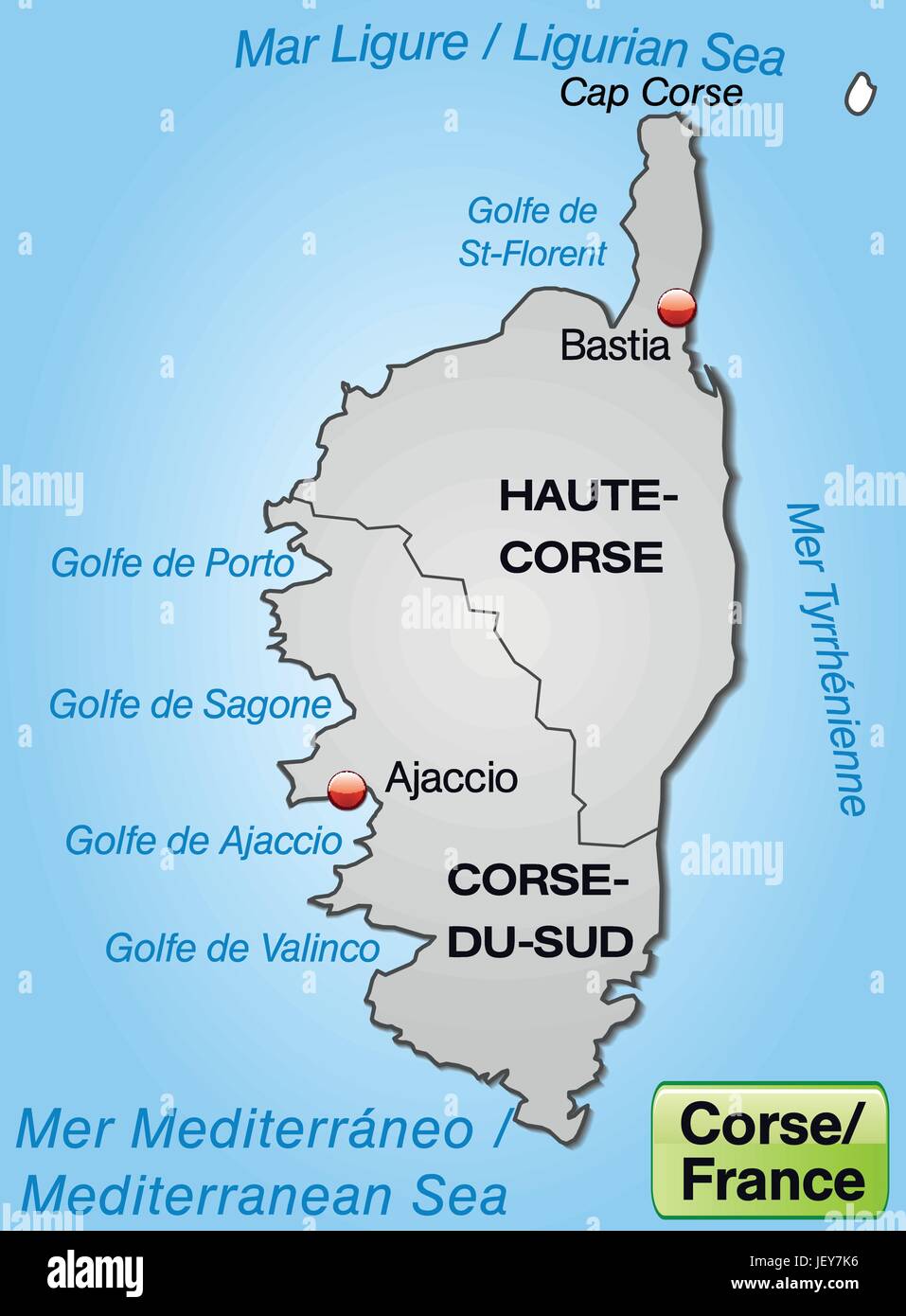 Corsica in france Stock Vector Images - Alamy