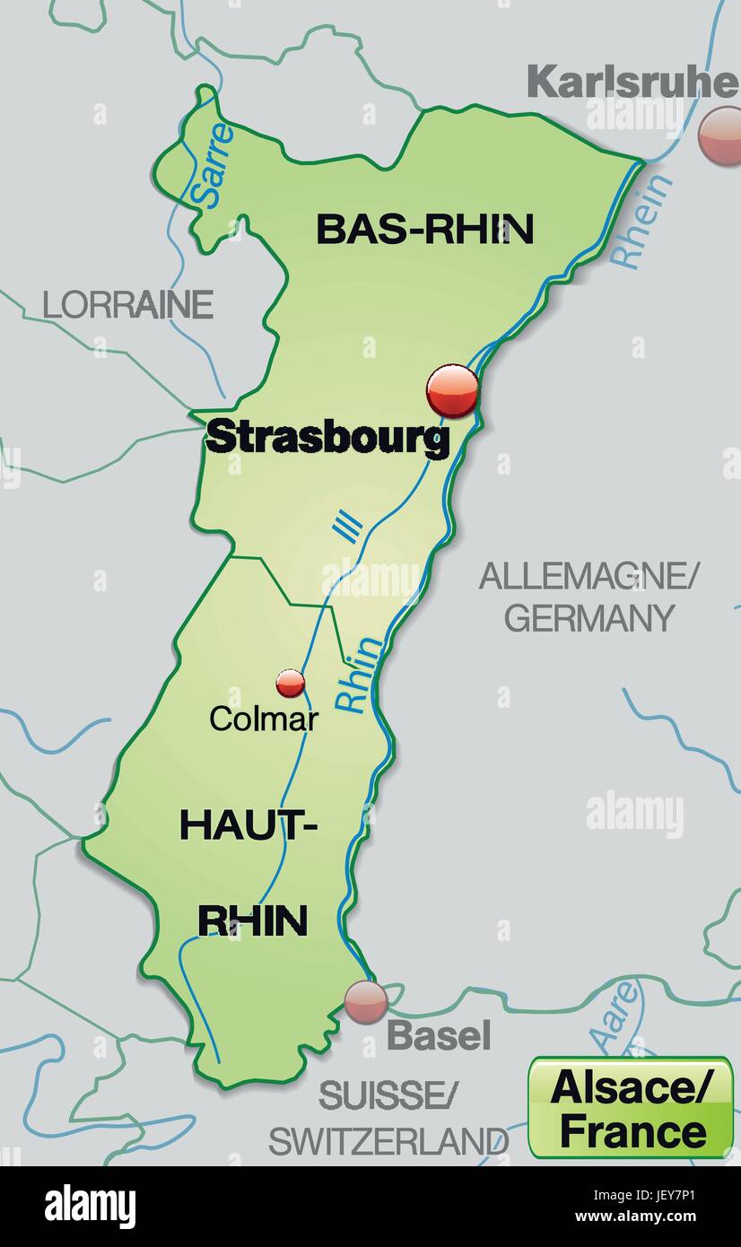 Map of alsace Stock Vector Images - Alamy