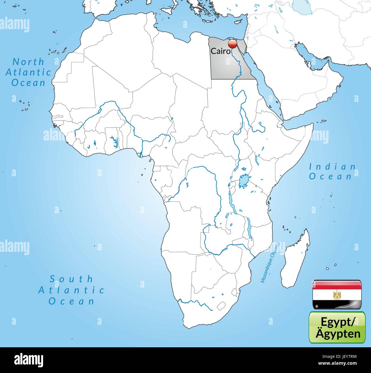 Map of egypt hi-res stock photography and images - Alamy