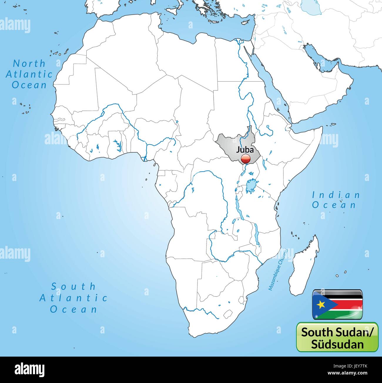 South Sudan Map High Resolution Stock Photography and Images - Alamy