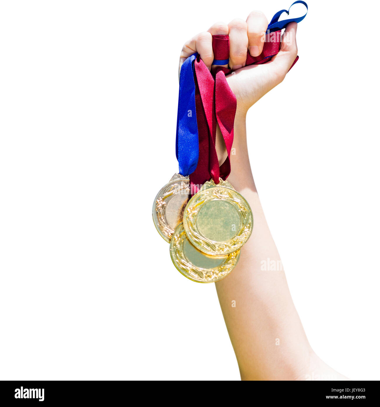 Woman with medals Cut Out Stock Images & Pictures - Alamy