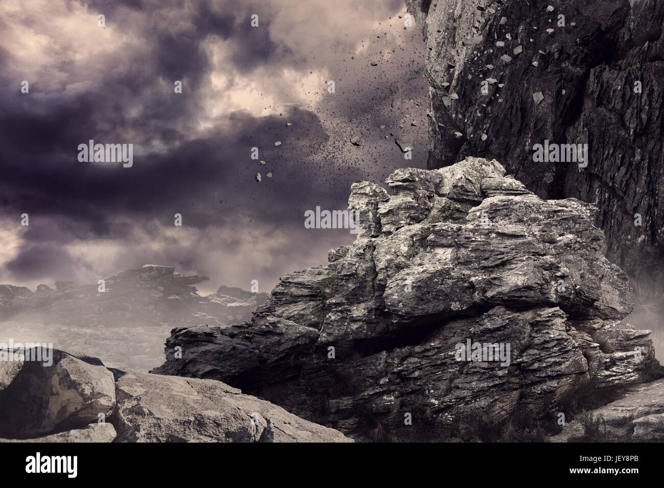 Breaking down rock hi-res stock photography and images - Alamy