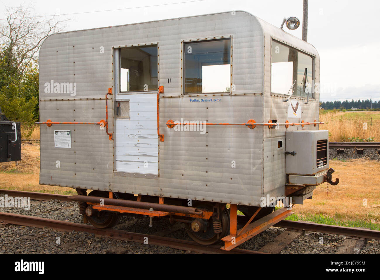 PGE Flume Railway Work Train at Oregon Electric Railway Museum, Great ...