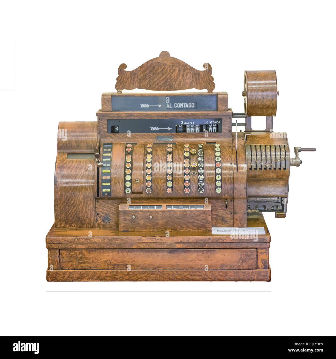 Isolated Old Account Machine Stock Photo - Alamy