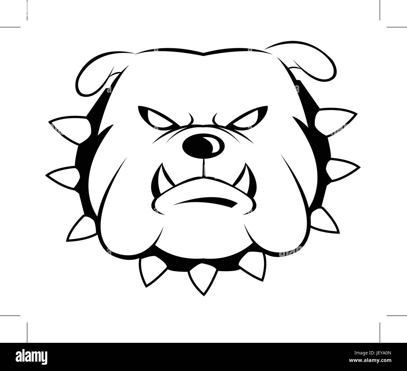 Smiling pit bull Stock Vector Images - Alamy