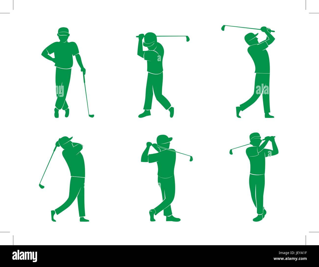 Golf ball being hit Stock Vector Images - Alamy