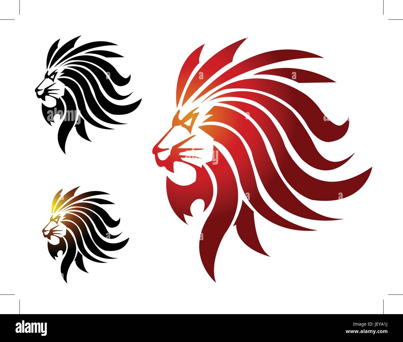 Enormous lion Stock Vector Images - Alamy