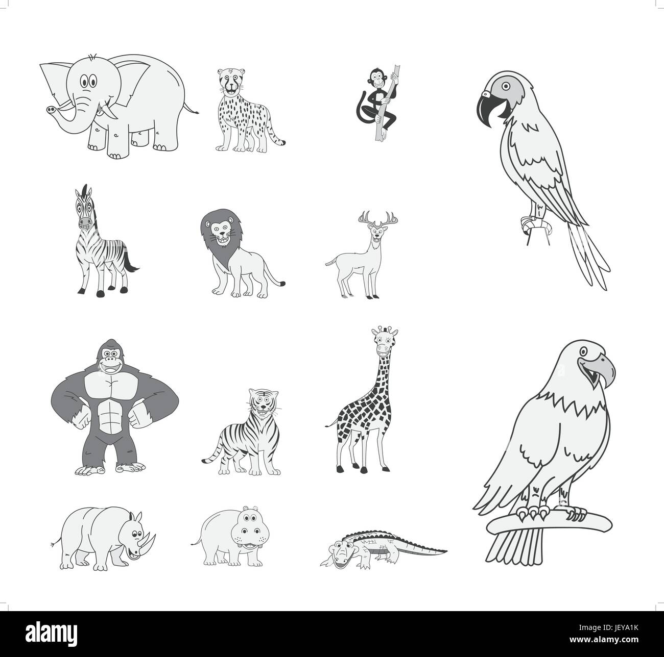 Laughing Cheetah Stock Vector Images Alamy