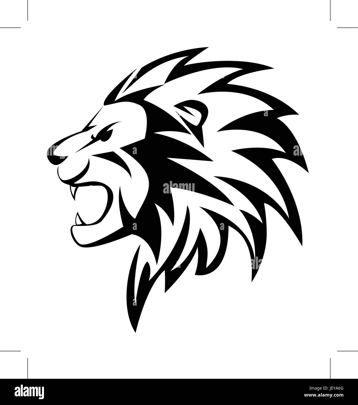 Profile male lion Stock Vector Images - Alamy