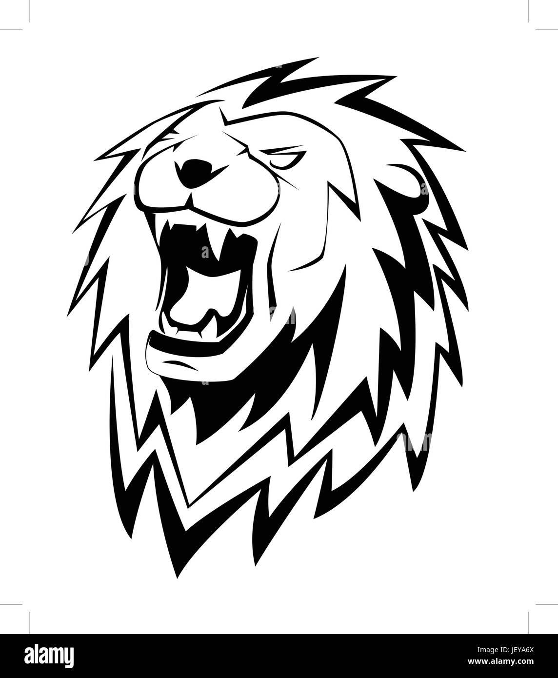 art, isolated, emblem, animal, mammal, wild, africa, male, masculine ...