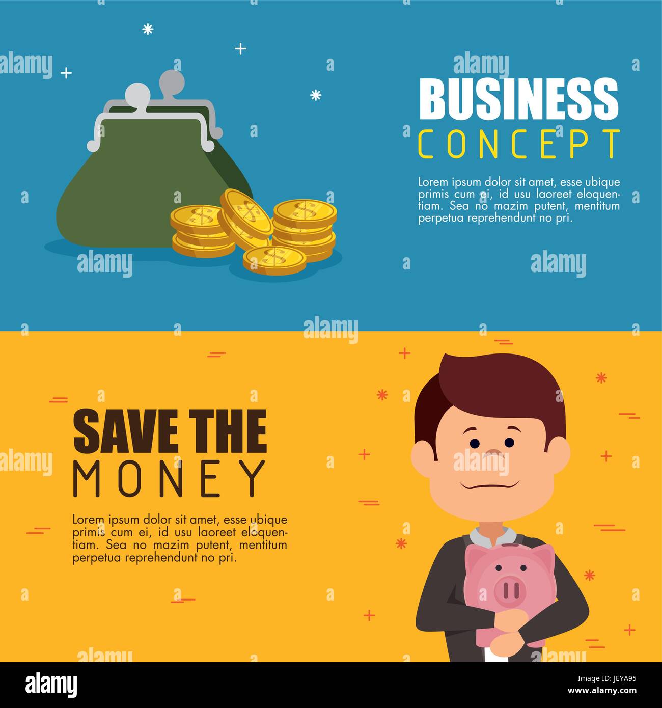 save money concept Stock Vector Image & Art - Alamy