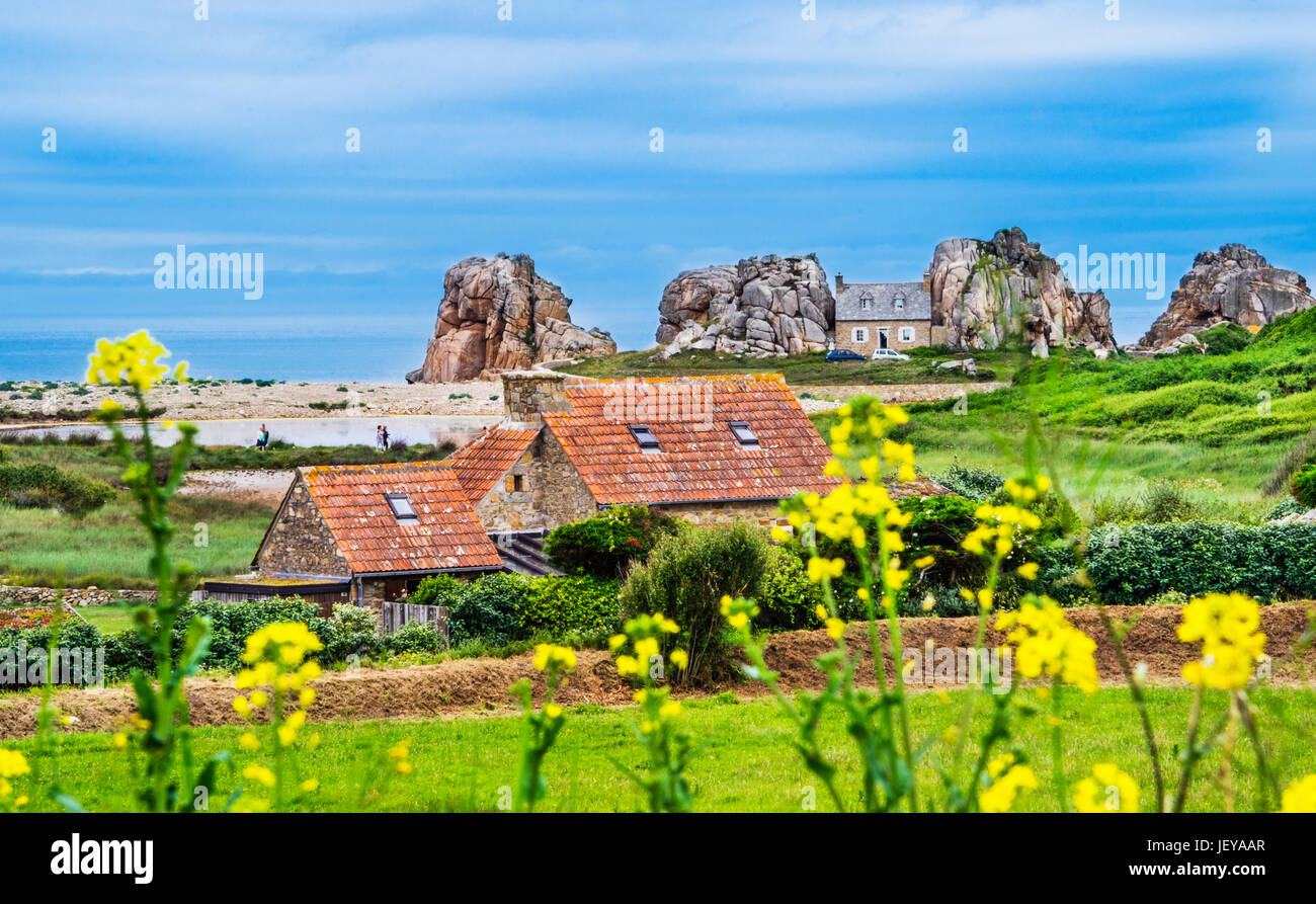 Plougrescant castel meur brittany hi-res stock photography and images ...