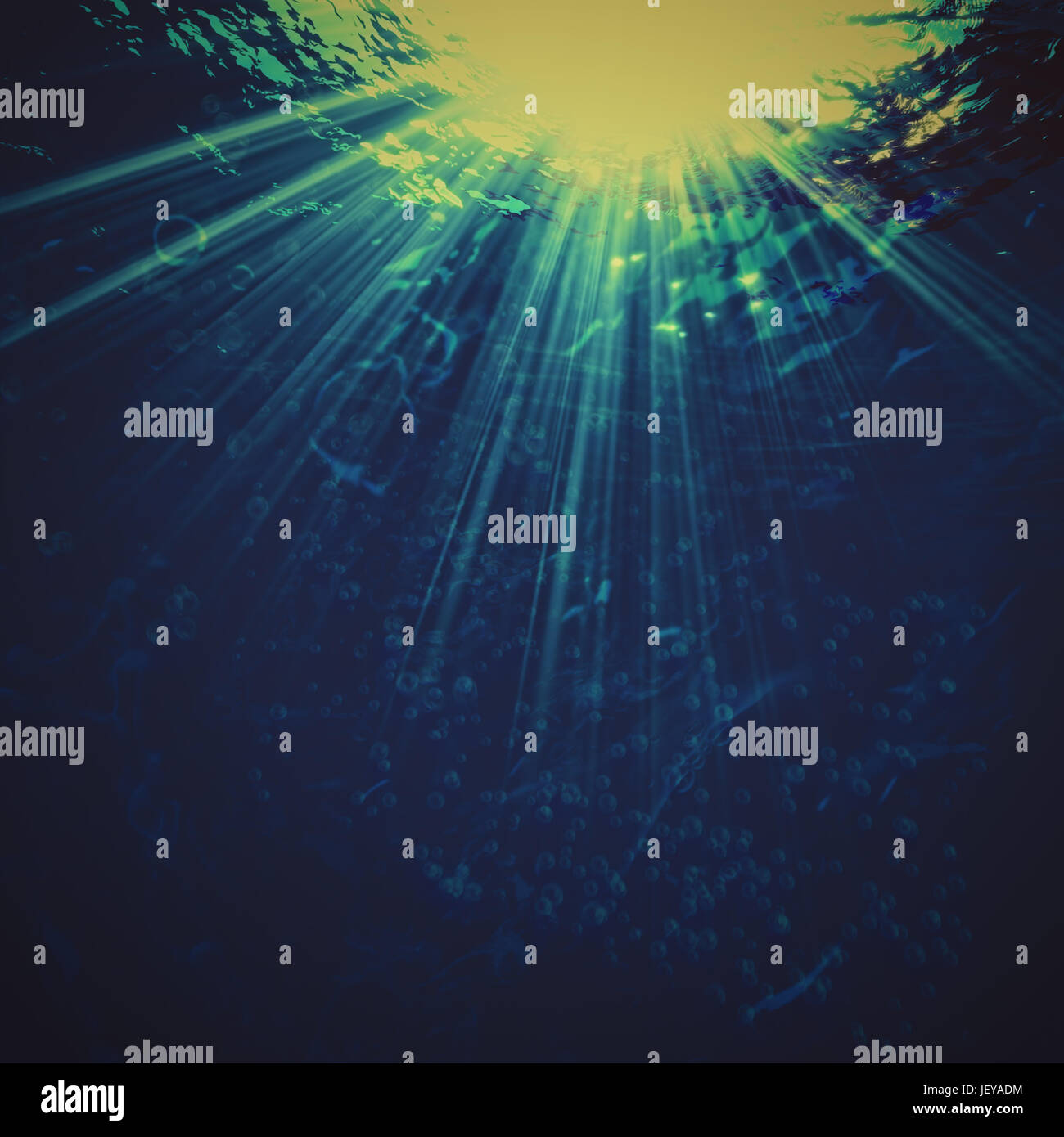 Abstract marine backgrounds with sun beam and underwater view Stock ...