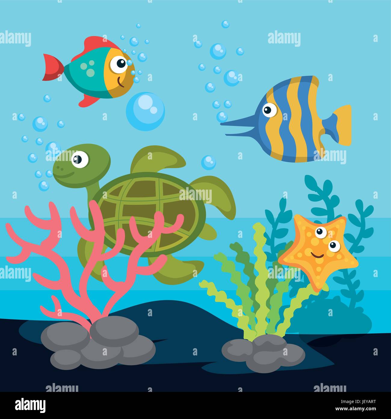 Sea life design Stock Vector Image & Art - Alamy