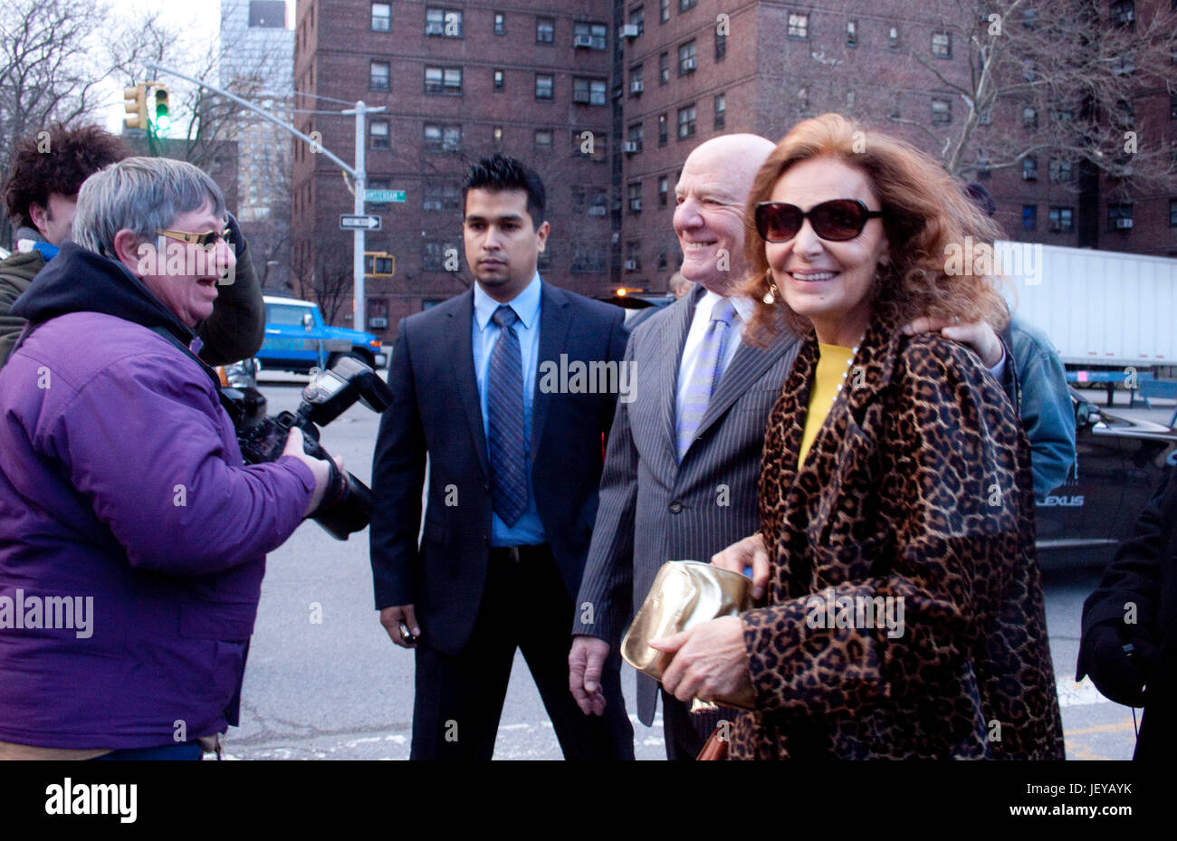 Diane von furstenberg and husband barry diller hi-res stock photography ...