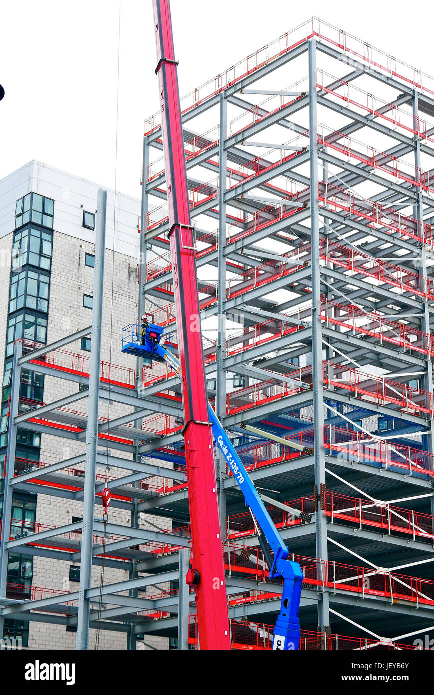 High rise construction in Liverpool city centre Stock Photo - Alamy