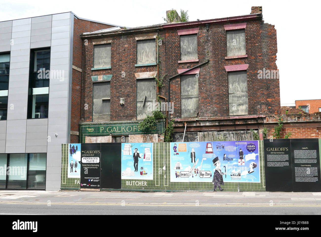 Abandoned Galkoff butchers(opened 1907) Pembroke Place,Liverpool ...