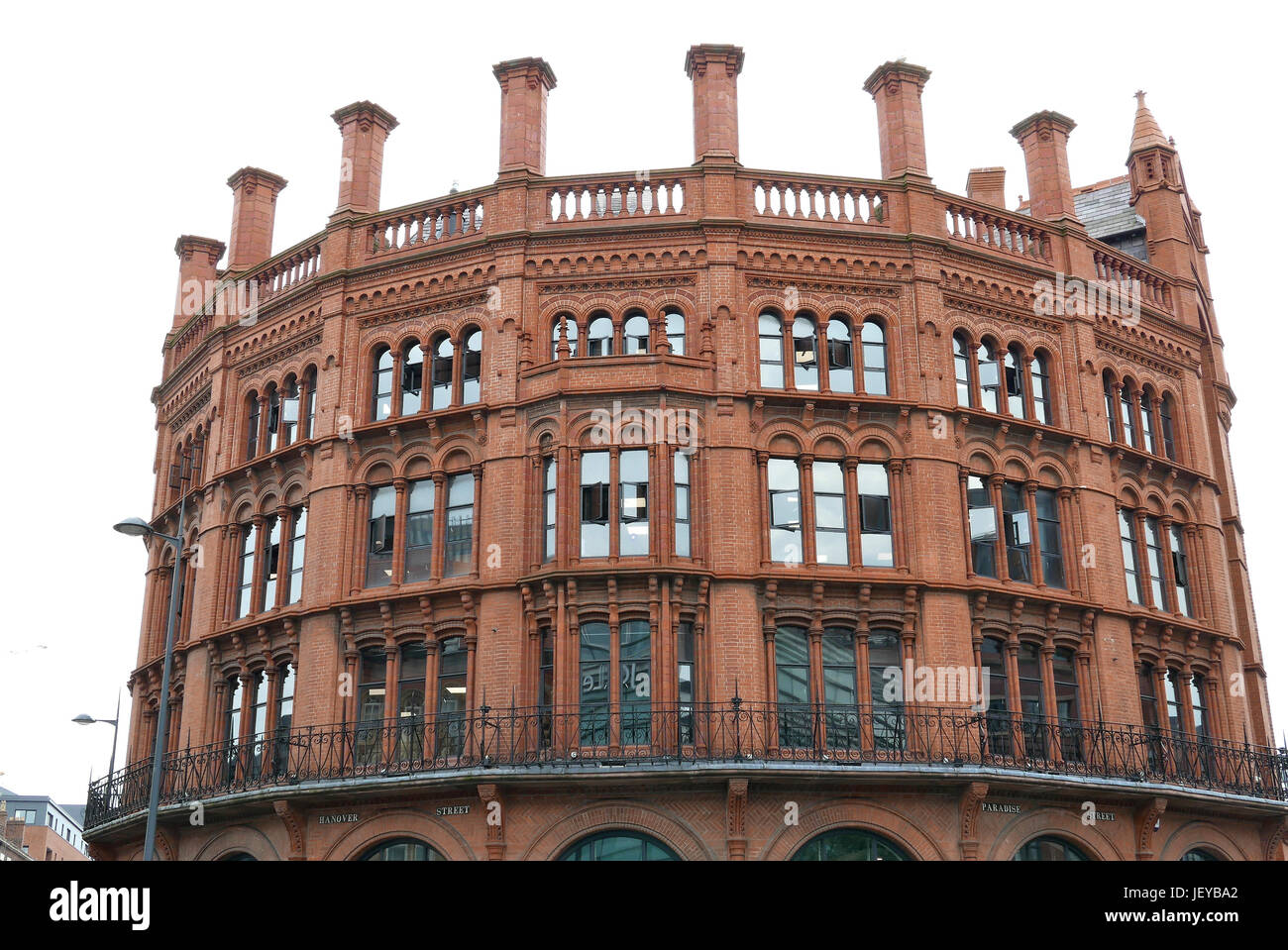 Round office building at number one Hanover Street,Liverpool,UK Stock ...