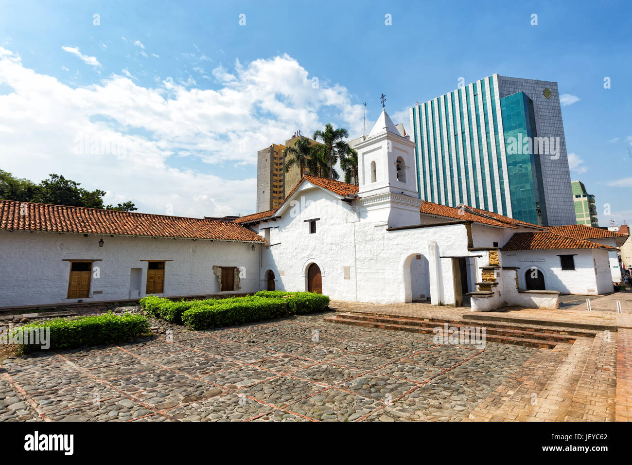 View of the La Merced Church in Cali, Colombia Stock Photo - Alamy