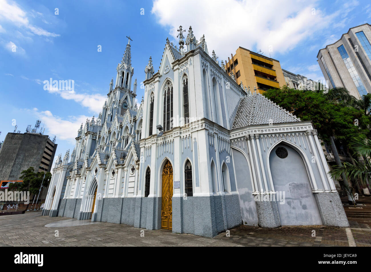 The gothic La Ermita Church in Cali, Colombia Stock Photo - Alamy