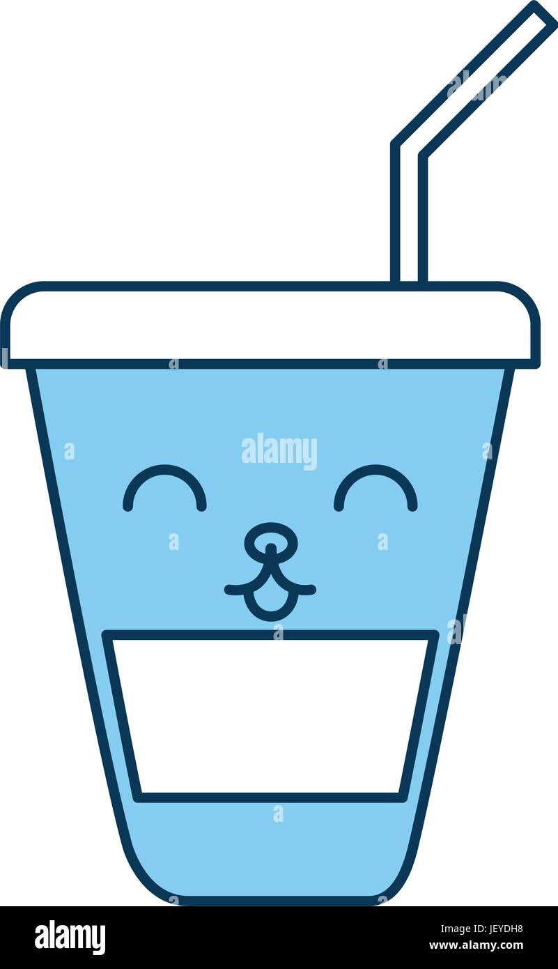 plastic cup kawaii character Stock Vector Image & Art - Alamy
