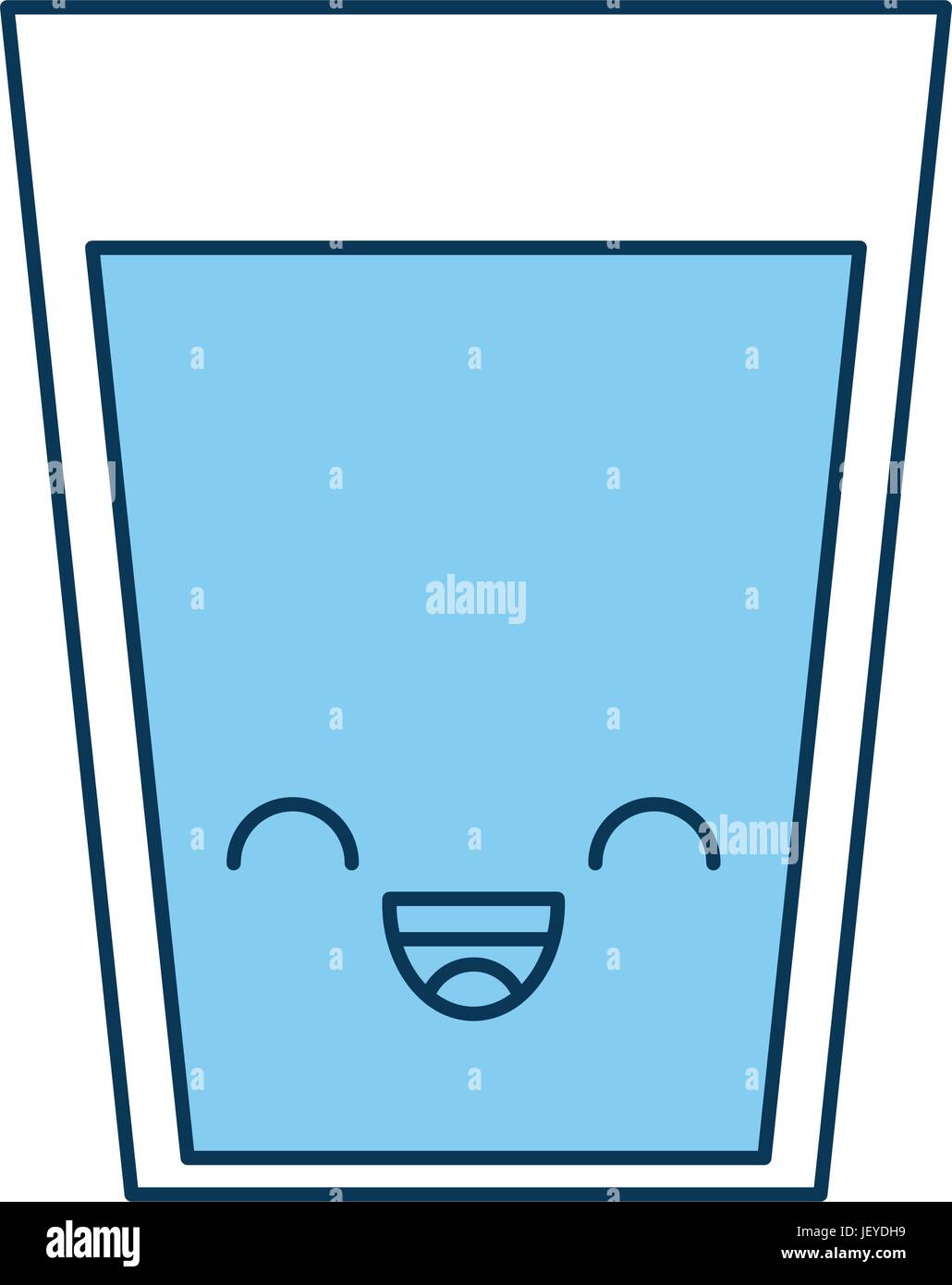 beverage glass kawaii character Stock Vector Image & Art - Alamy