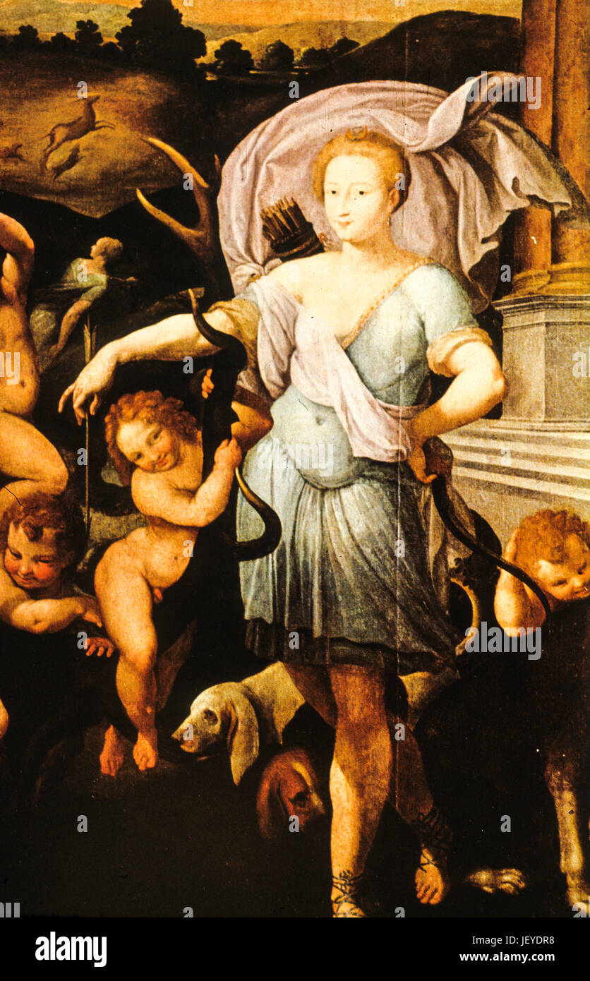 diana de poitiers, francesco primaticcio Stock Photo - Alamy