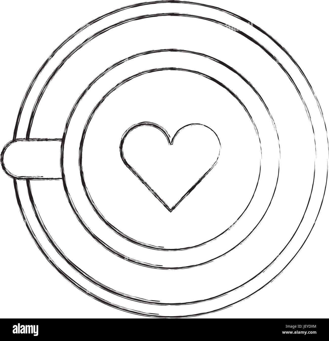 coffee cup with heart Stock Vector Image & Art - Alamy