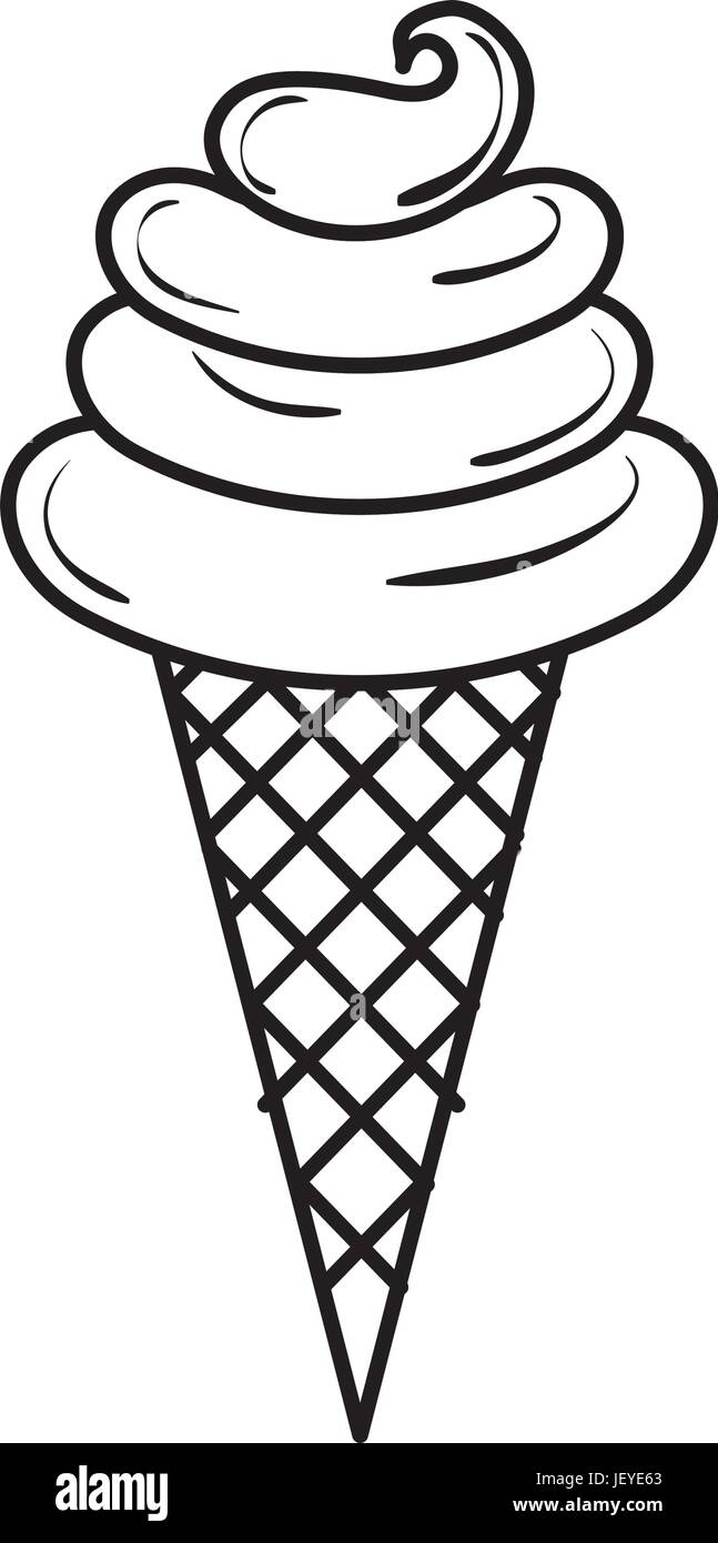 Sweet cream children icon vector illustration design draw Stock Vector ...