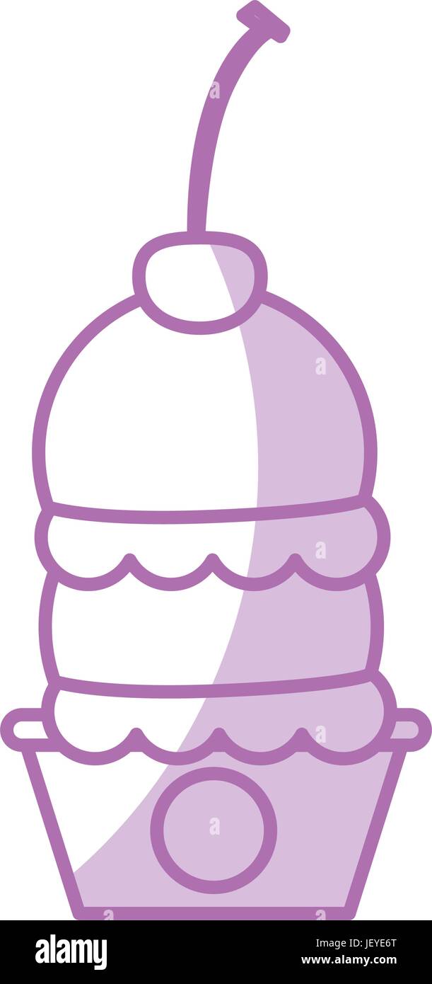 cup cake sweet icon Stock Vector Image & Art - Alamy